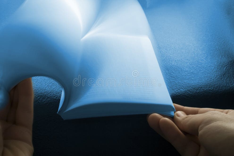 Fast Reading Concept - Book with Motion Pages Stock Photo - Image of ...