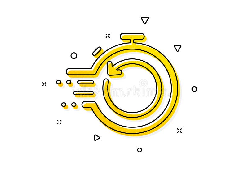 Fast Recovery Icon. Backup Data Sign. Restore Timer. Vector Stock ...