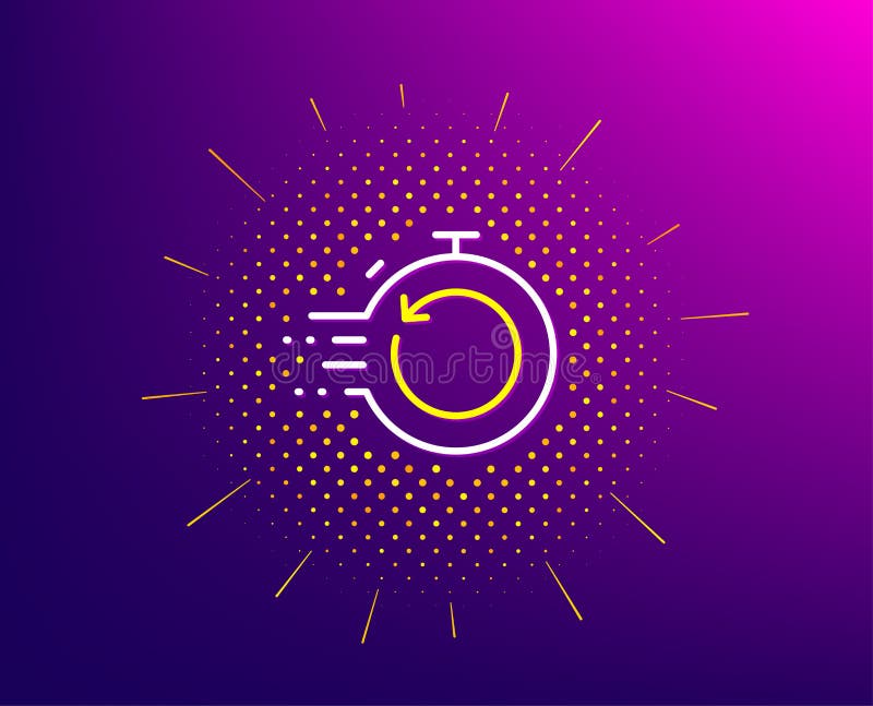 Fast Recovery Icon. Backup Data Sign. Restore Timer. Vector Stock ...