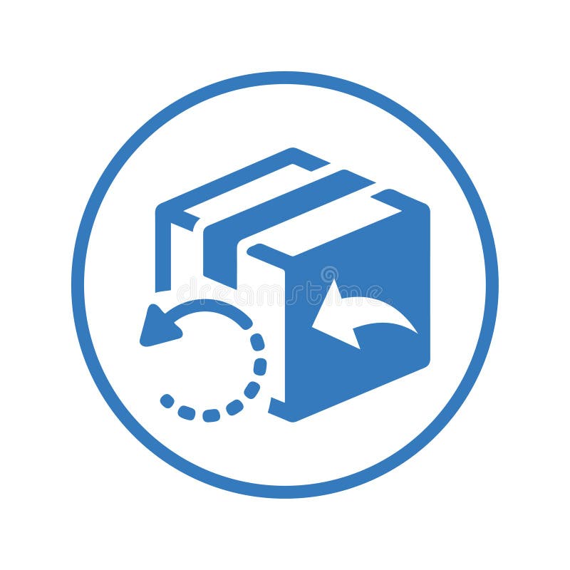 Return Icon/Send Back Icon stock illustration. Illustration of back ...