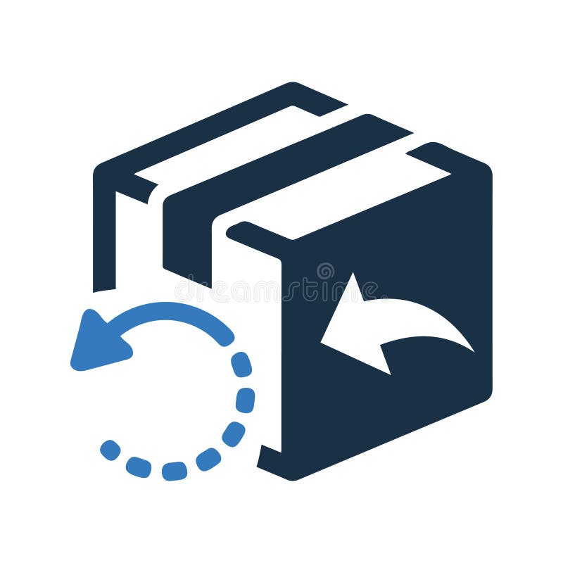 Return Icon/Send Back Icon stock vector. Illustration of money - 140203473