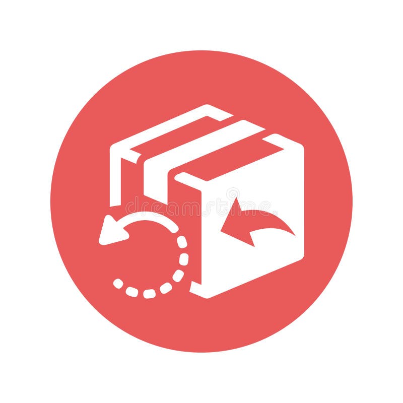 Return Icon/Send Back Icon stock illustration. Illustration of dollar ...