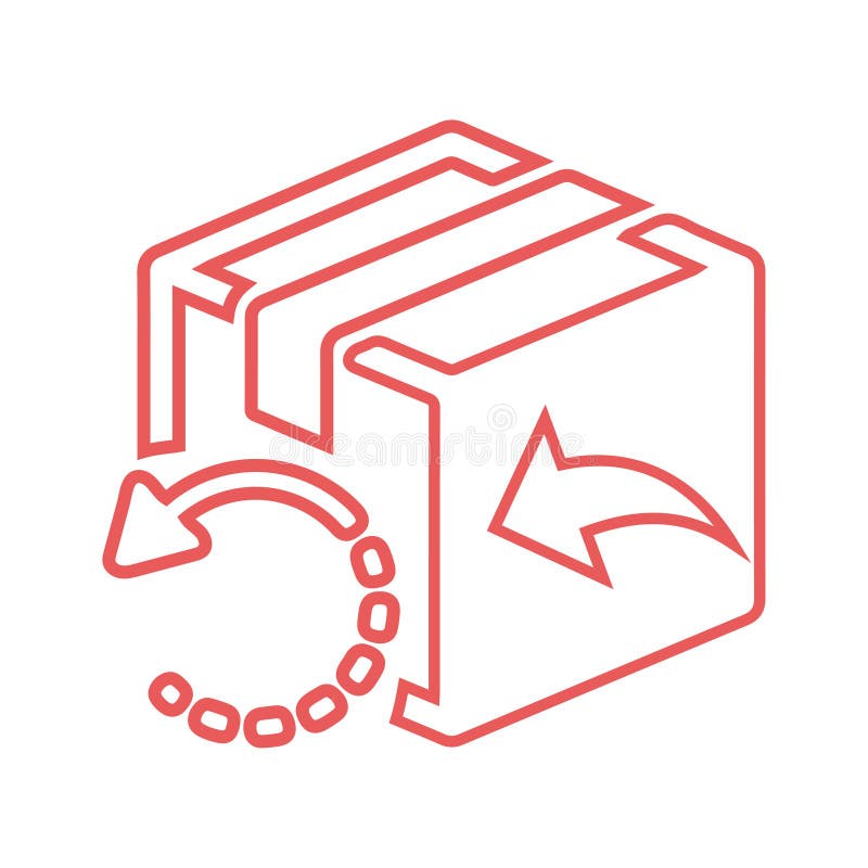 Return Icon/Send Back Icon stock illustration. Illustration of quick ...