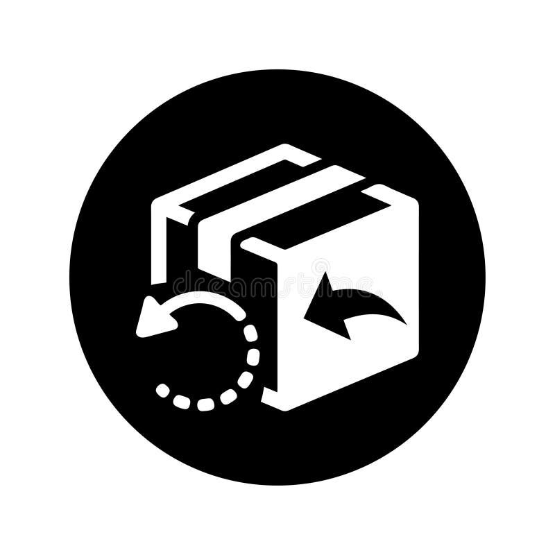 Return Icon/Send Back Icon stock illustration. Illustration of quick ...