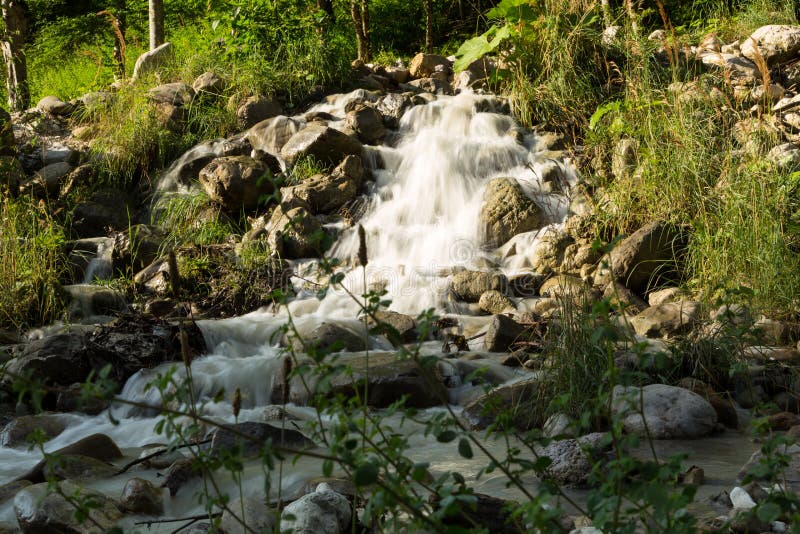 In the Mountains of Chechnya in the Spring. Stock Image - Image of lake ...