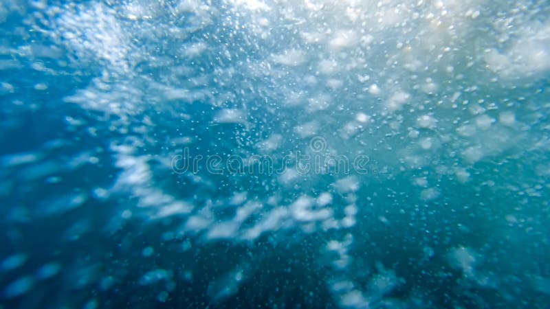 Fast River Current with Lots of Air Bubbles and Vortexes Shot ...