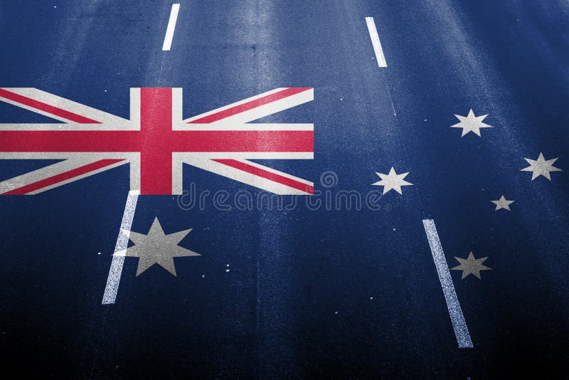 Fast Road Background Blending Australia Flag Stock Photos - Free ...