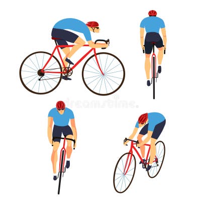 Cyclist Front View Stock Illustrations – 937 Cyclist Front View Stock ...