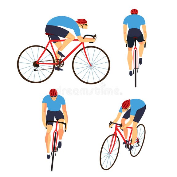 Cyclist Front View Stock Illustrations – 937 Cyclist Front View Stock ...