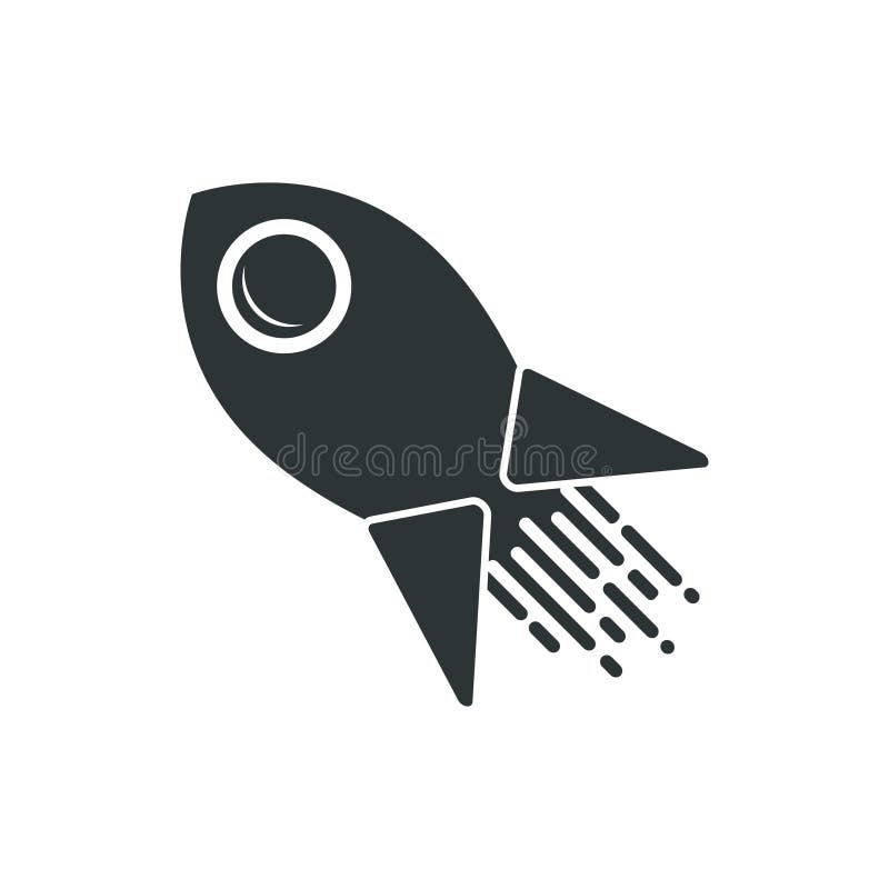 Fast Rocket Icon. Startup. Vector Illustration Stock Illustration ...