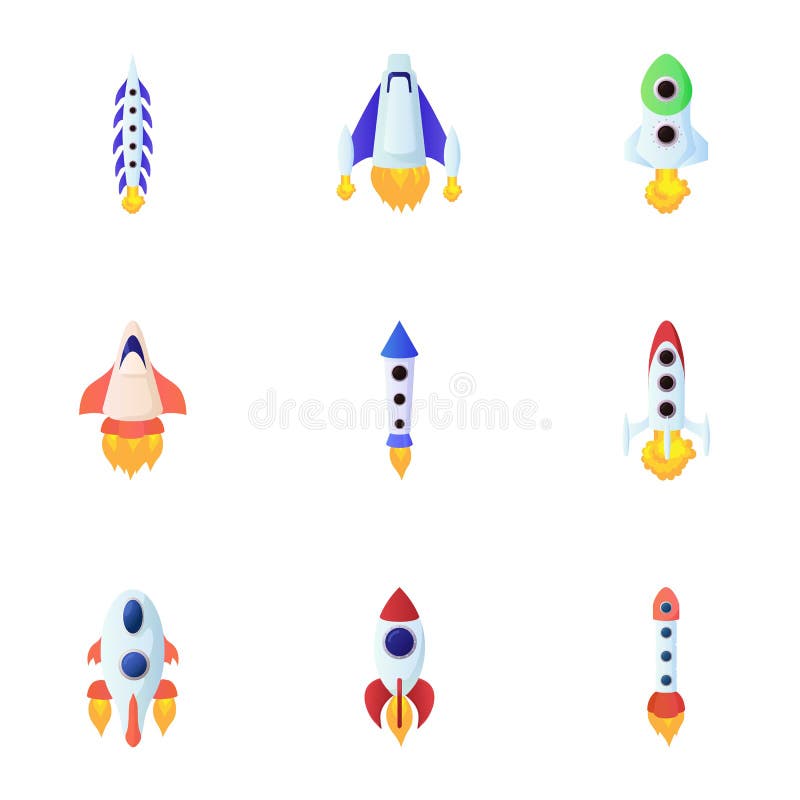 Rockets icons stock vector. Illustration of future, design - 22740341
