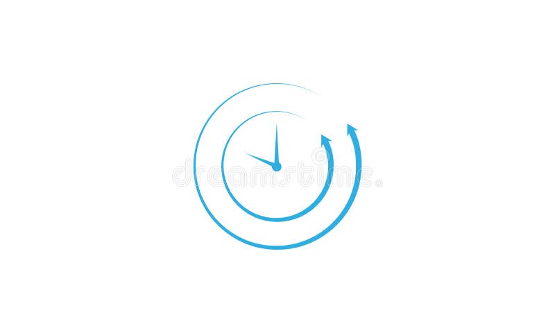 Fast Rotate Clock Line Logo Symbol Icon Vector Graphic Design ...