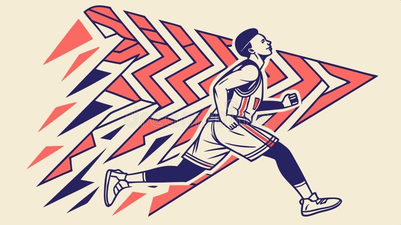 Fast Runner Star Trail, Speed Motion and Athletic Performance Design ...