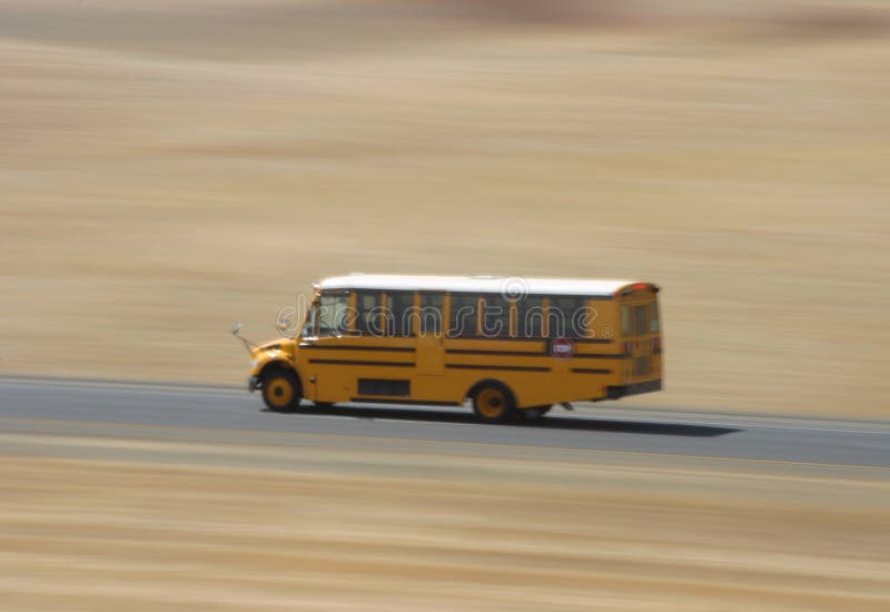 Fast School Bus stock photo. Image of rapid, speed, speedy - 779202
