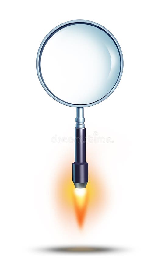 Fast Search stock illustration. Illustration of rocket - 26434205