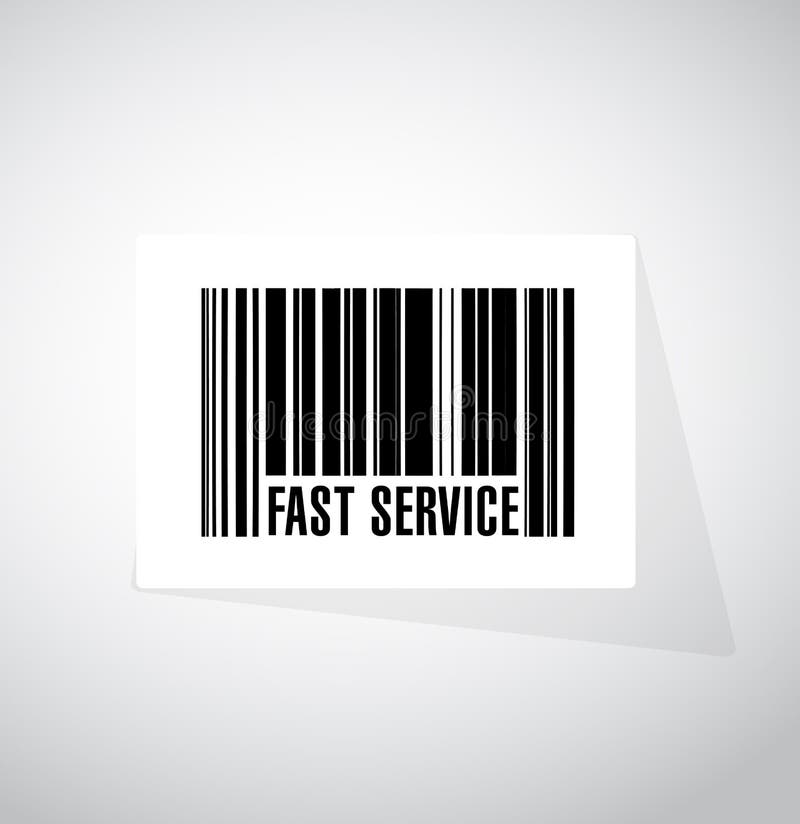 Fast Service Written on a Post. Illustration Stock Illustration ...