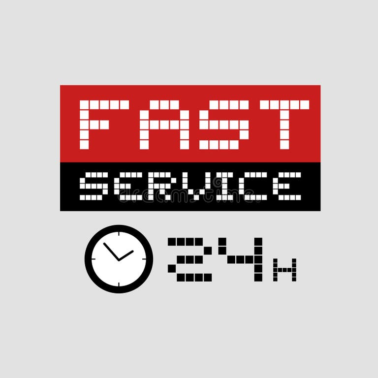 Fast service icon stock vector. Illustration of flat - 78288350