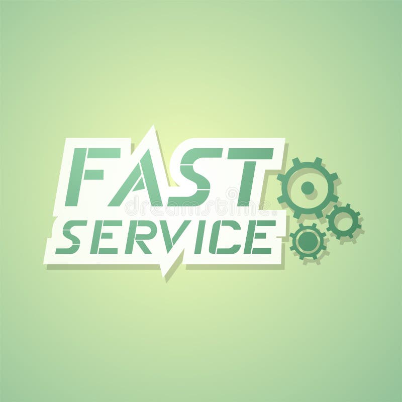 Fast service icon stock vector. Illustration of design - 78944439