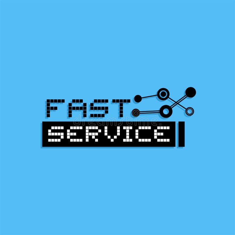 Fast service icon stock vector. Illustration of business - 79337439