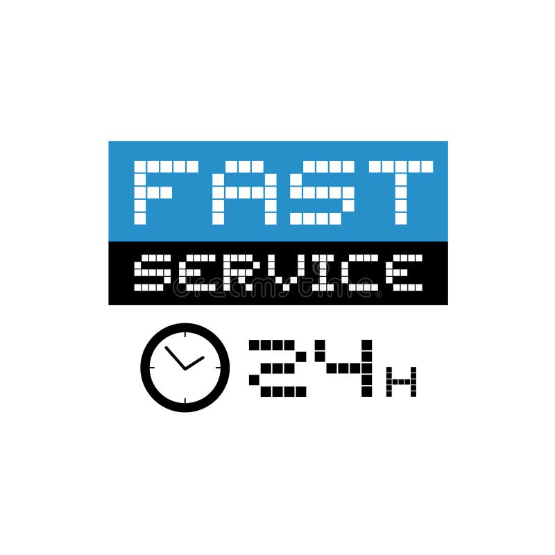 Fast service icon stock vector. Illustration of design - 78944439