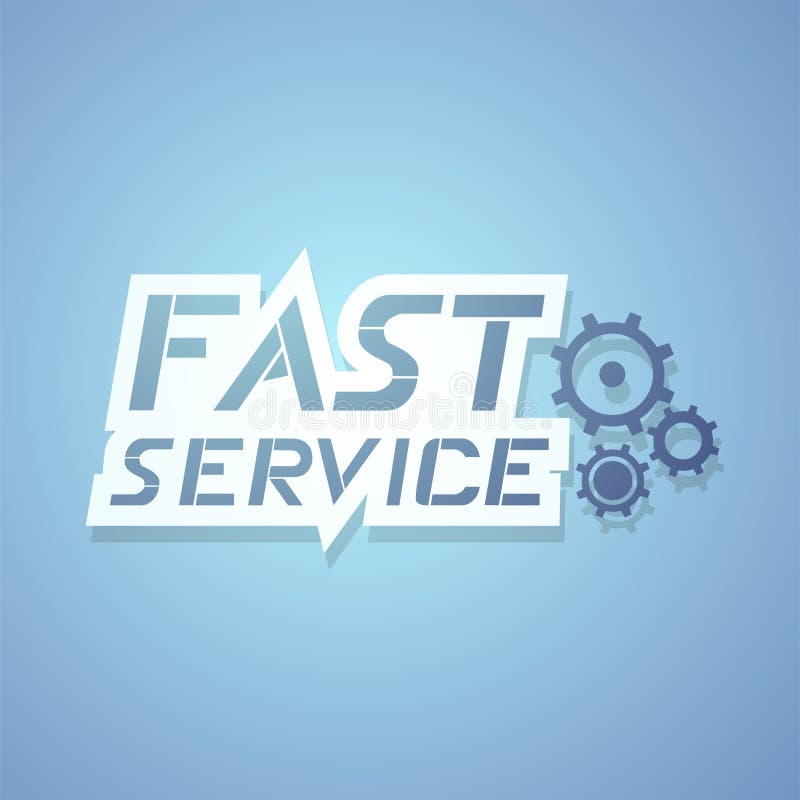 Fast service icon stock vector. Illustration of help - 93196328