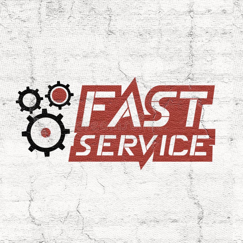 Fast service icon stock vector. Illustration of service - 78290009