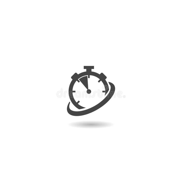Fast Service Icon with Shadow Stock Vector - Illustration of running ...