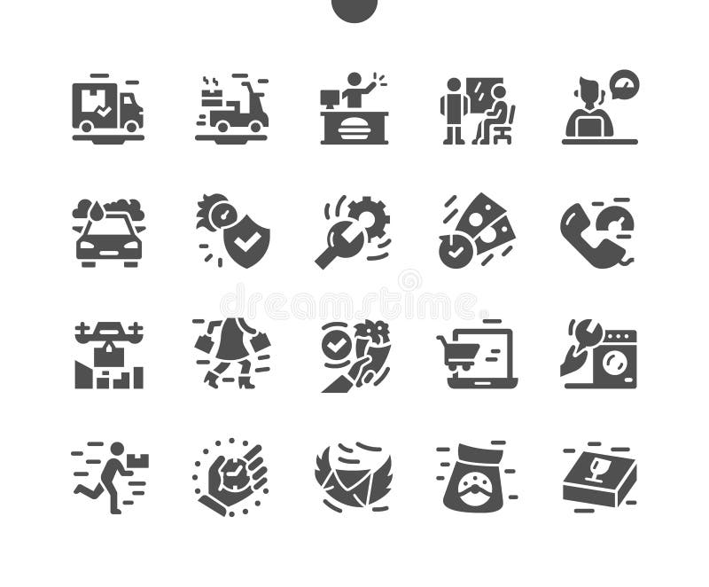 Fast Service. Simple Solution, Time Frame. Service People, Staff Stock ...