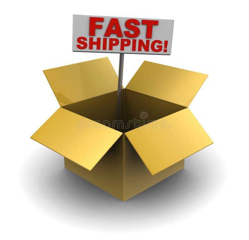 Fast delivery stock illustration. Illustration of quick - 30499807