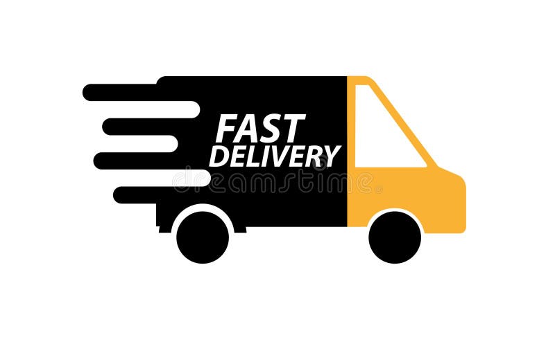 Fast Shipping Delivery Truck Icon Set. Delivery Truck Icon Stock ...