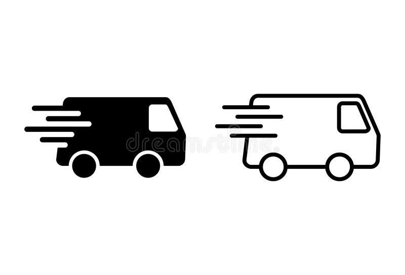 Fast Shipping Delivery Truck Icon . Delivery Truck Icon. Fast Delivery ...