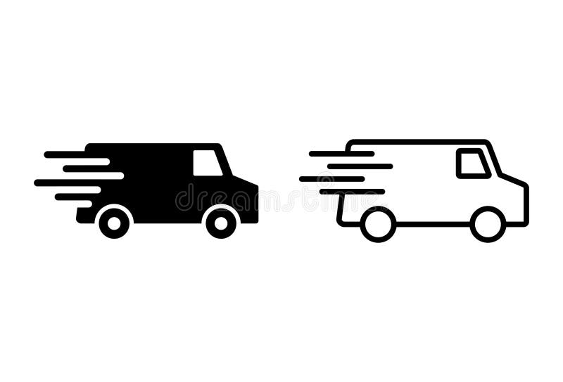 Fast Shipping Delivery Truck Icon . Delivery Truck Icon. Fast Delivery ...