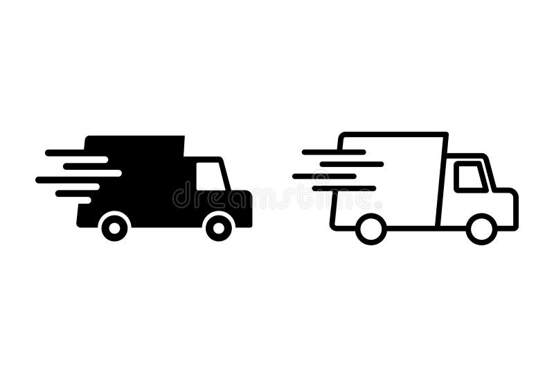 Fast Shipping Delivery Truck Icon . Delivery Truck Icon. Fast Delivery ...