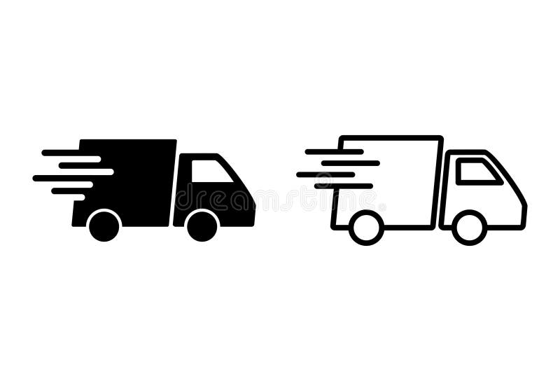 Fast Shipping Delivery Truck Icon . Delivery Truck Icon. Fast Delivery ...