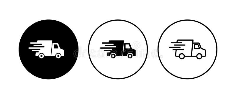 Fast Shipping Delivery Truck Icon . Delivery Truck Icon. Fast Delivery ...