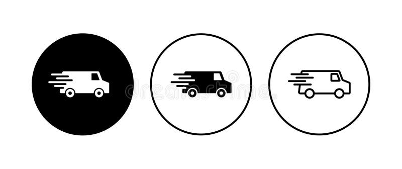Fast Shipping Delivery Truck Icon . Delivery Truck Icon. Fast Delivery ...