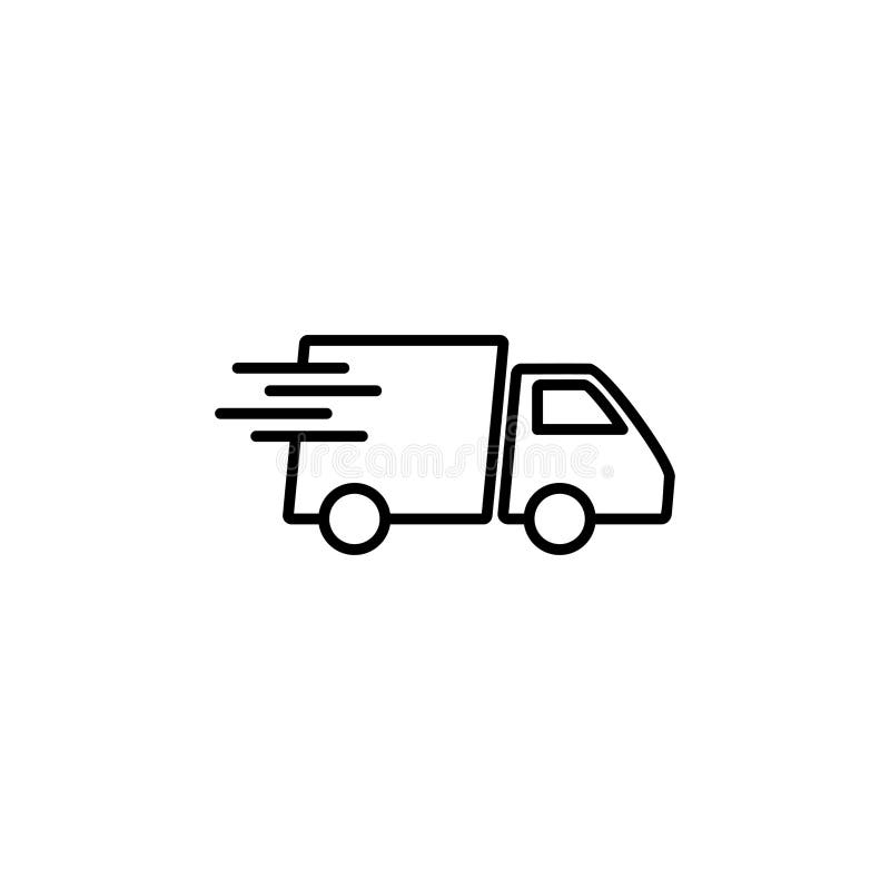 Fast Shipping Delivery Truck Icon . Delivery Truck Icon. Fast Delivery ...