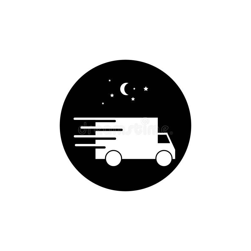 Fast Shipping Delivery Truck Vector Graphic Design Template Stock ...