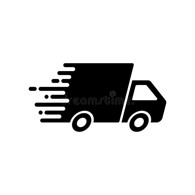 Fast Shipping Line Icon, Delivery Truck Stock Vector - Illustration of ...