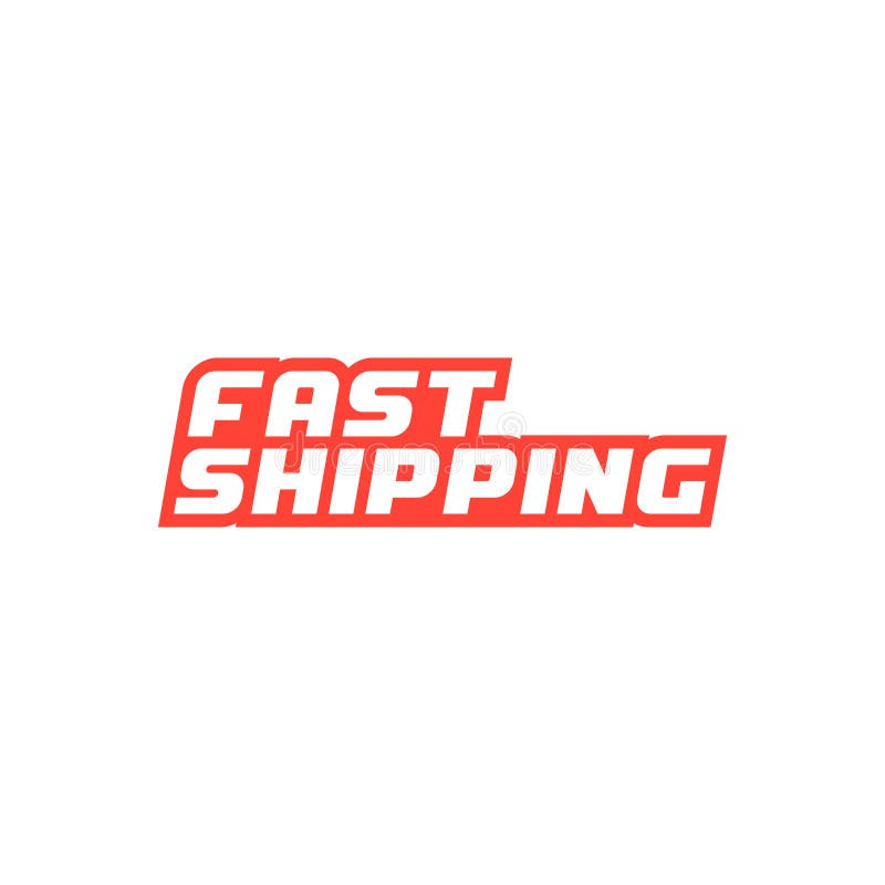 Fast Shipping Icon. Vector Illustration Stock Vector - Illustration of ...