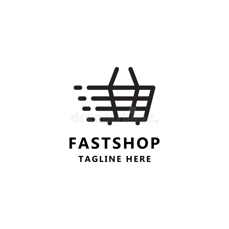 Fast shop logo images stock vector. Illustration of icon - 196946488