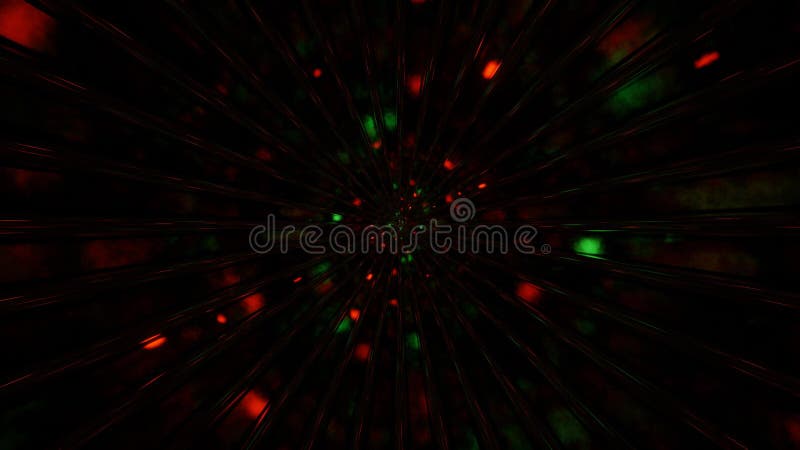 Fast Space Particles Flying through 3d Illustration Background ...