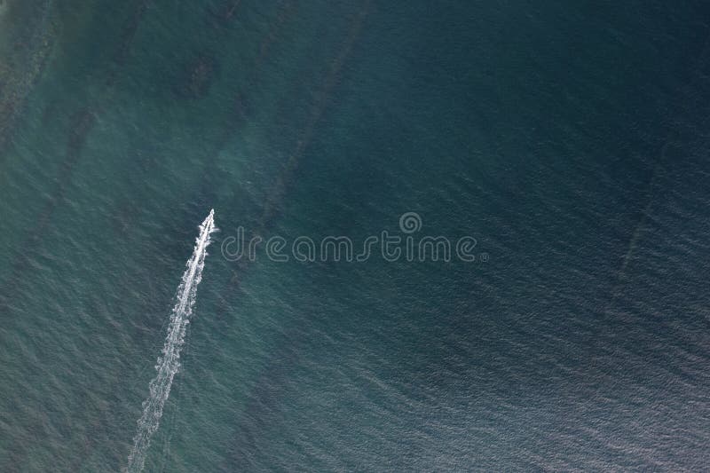 Fast Speed Boat Move on Blue Sea Water Stock Image - Image of outdoor ...