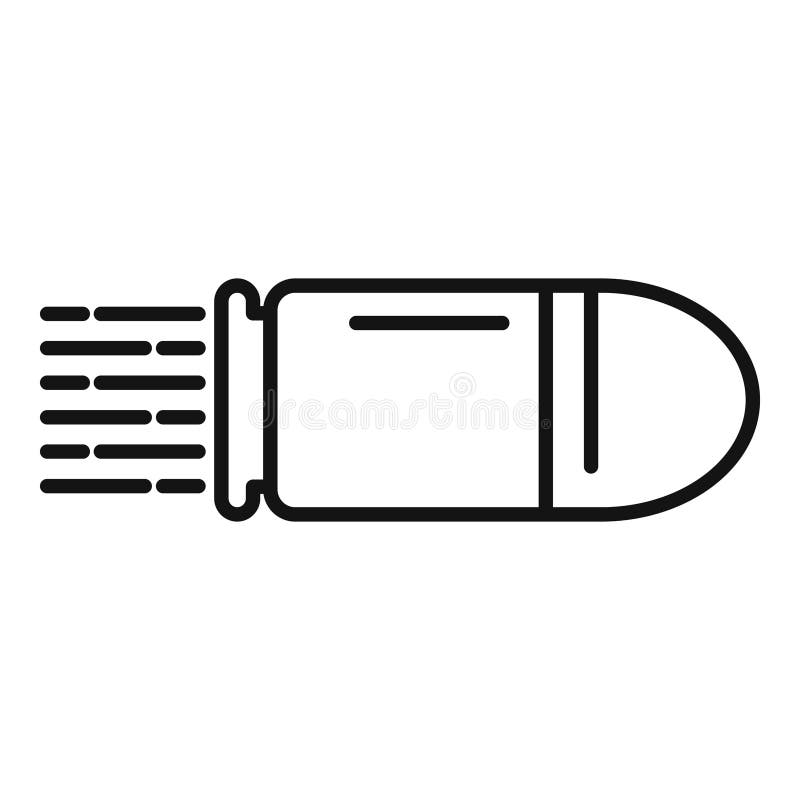 Fast Speed Bullet Icon Outline Vector. Scale Device Stock Vector ...