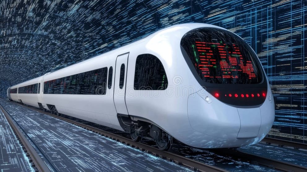 Fast Speed Data Transfer, Agile Digital Transformation Express Train in ...