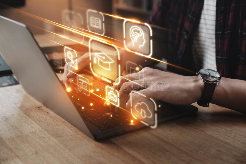 Fast Speed Internet for Online Learning Stock Photo - Image of online ...