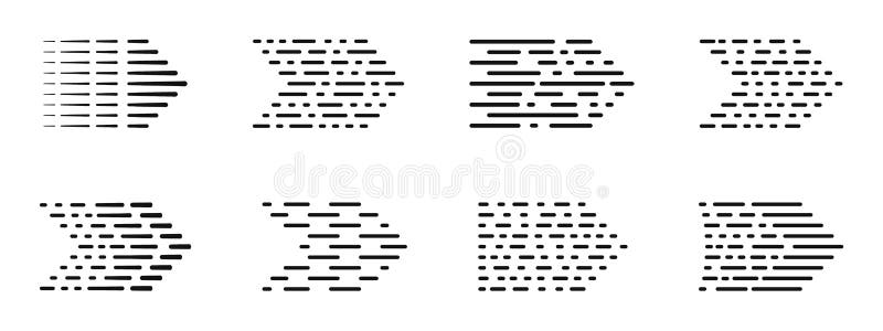 Fast Speed Line, Vector Arrow Fast Effect, Stock Illustration Stock ...