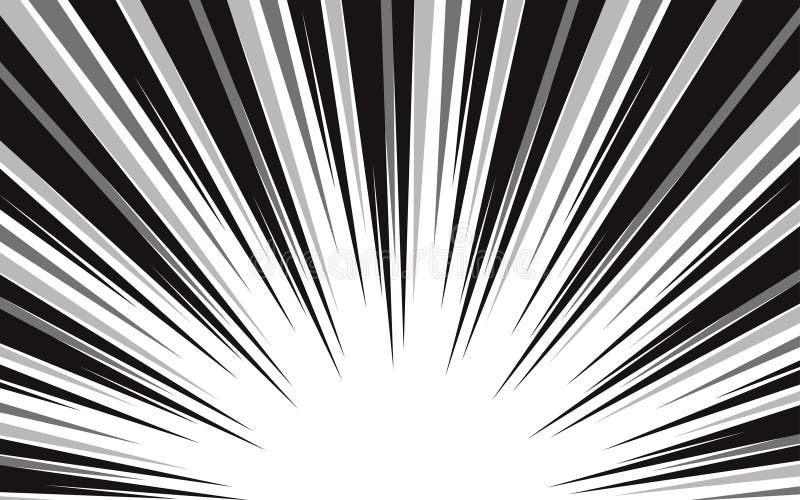 Fast Speed Lines on White Background. Anime Comic Speed Line Movement ...