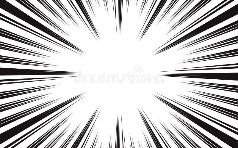 Fast Speed Lines on White Background. Anime Comic Speed Line Movement ...