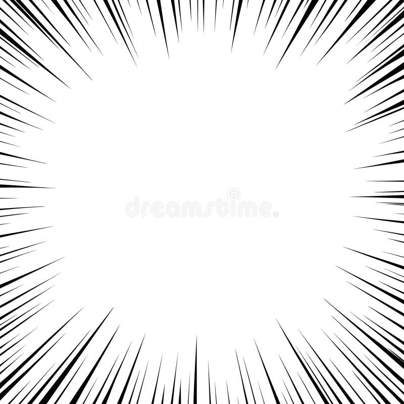 Fast Speed Lines on White Background. Anime Comic Speed Lines Movement ...
